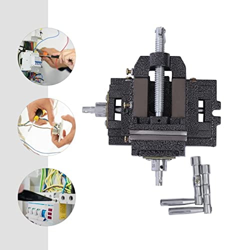 3" Cross Slide Drill Press Vise, X-Y Compound Vise Meta Milling Cross ...