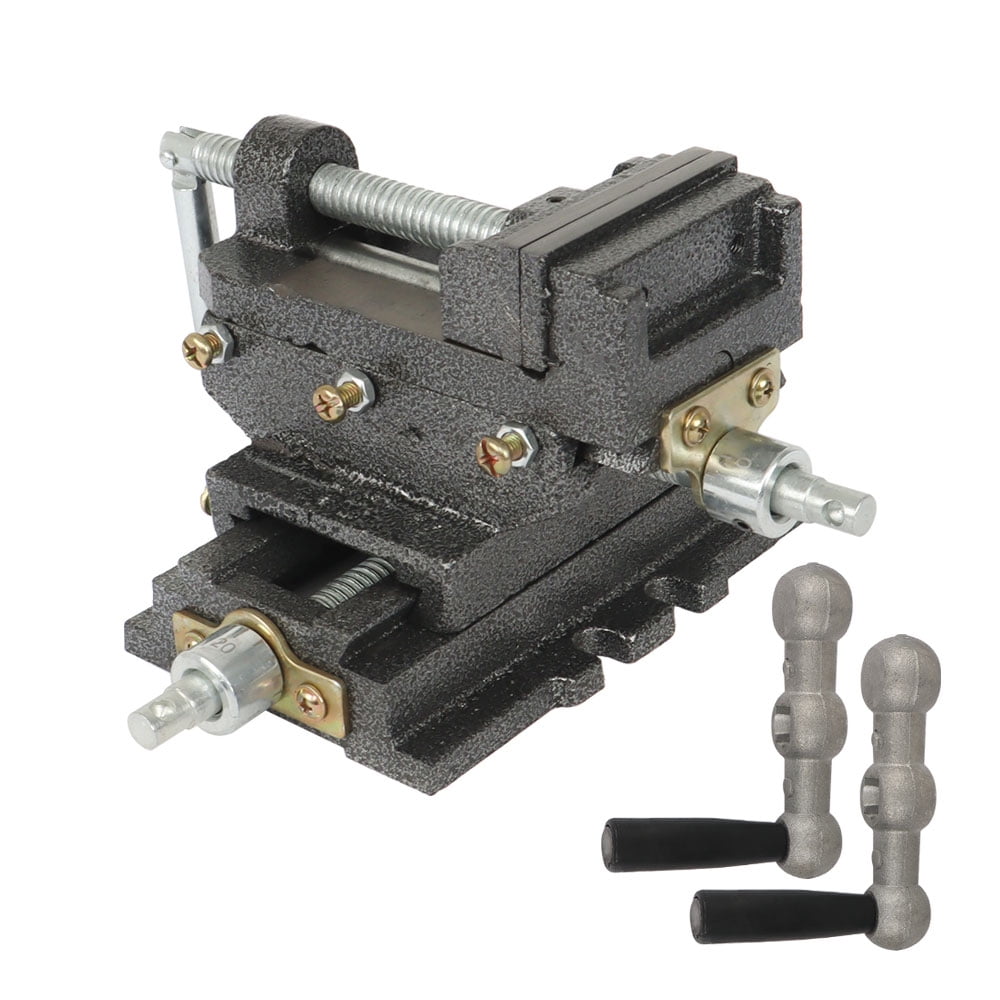 3" Cross Sliding Drill Press Vise Slide Vice Heavy Duty Machine Shop ...