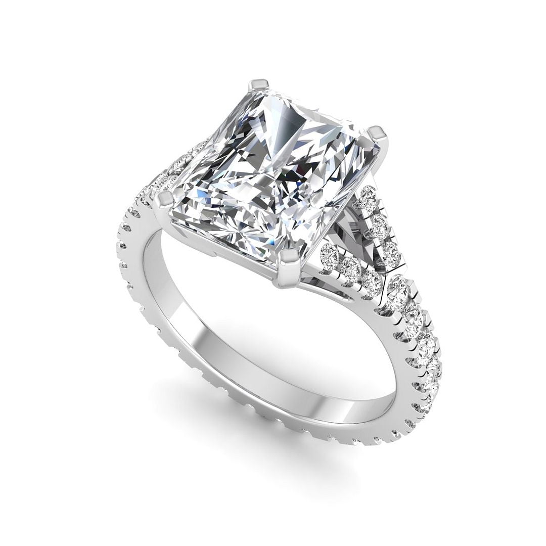 3 Ct Lab Grown Diamond Engagement Ring for Women, IGI Certified E Color ...