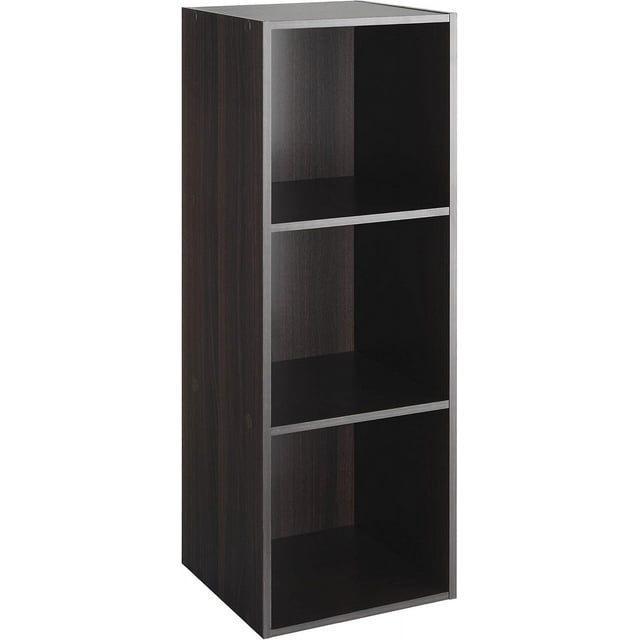 3 Cube Storage Organizer, 3 Tier Stackable MDF Wood Bookcase, Open ...