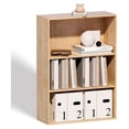 3 Cube Storage Organizer,Wooden 3-Tier Open Shelf Bookshelf,Versatile ...