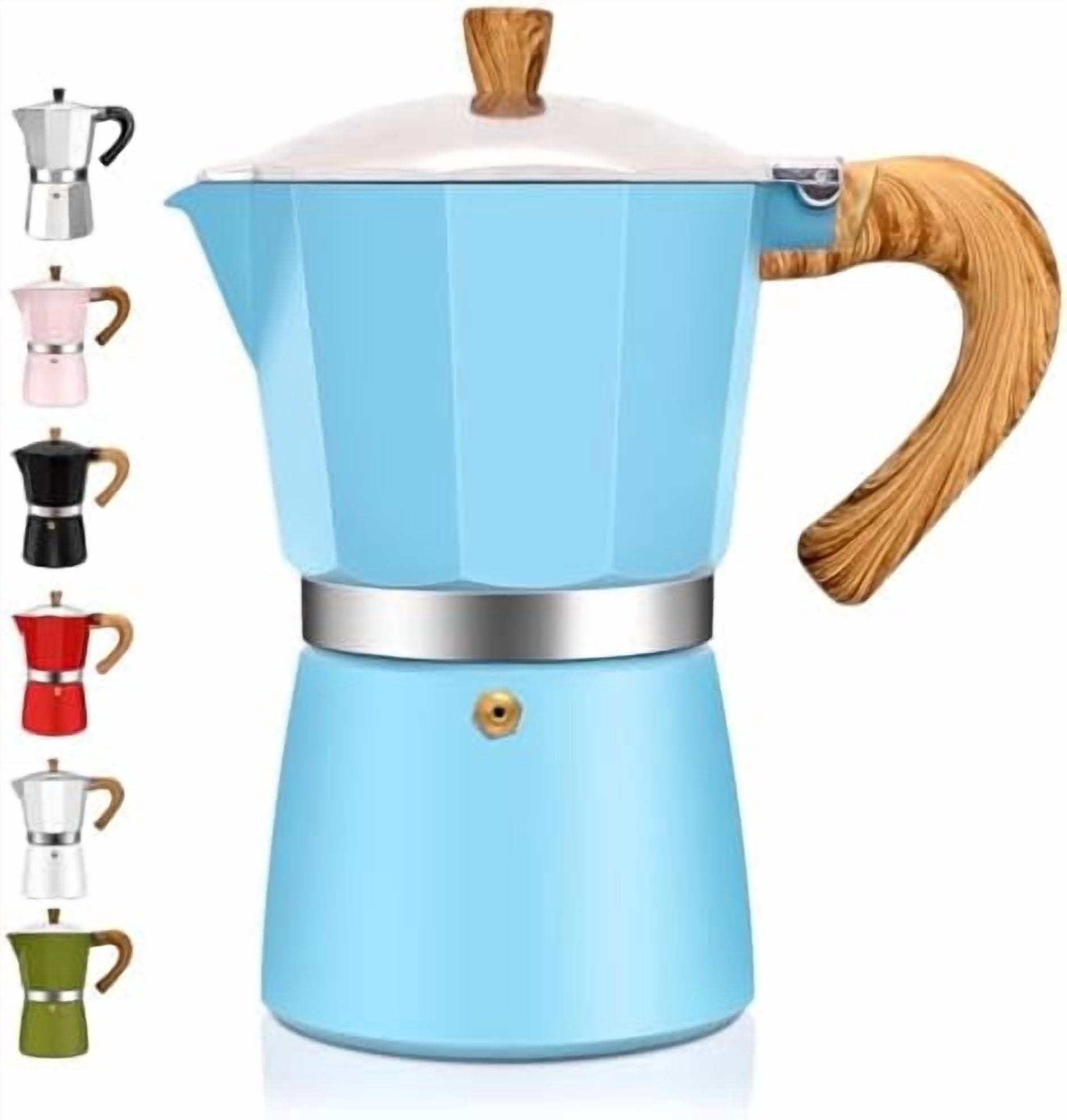 3 Cup Aluminum Espresso Stovetop Moka Pot Express Coffee Maker ...
