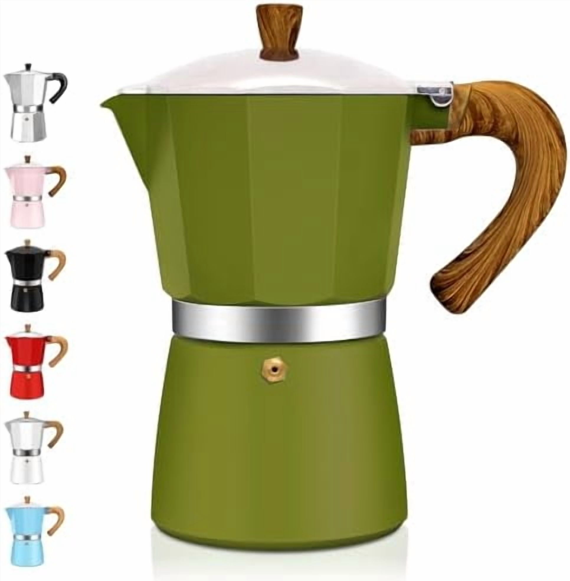 3 Cup Aluminum Espresso Stovetop Moka Pot Express Coffee Maker ...