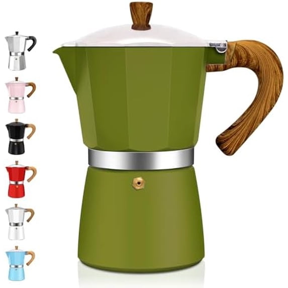 3 Cup Aluminum Espresso Stovetop Moka Pot Express Coffee Maker ...