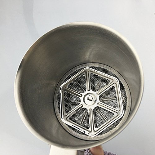 3 Cup Flour Sifter Hand Extrusion 3 Triple-layer Powder Sieve,0.8mm ...