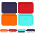 3 Cup Rectangle Silicone Storage Cover Lids Replacement for Pyrex 7210 ...