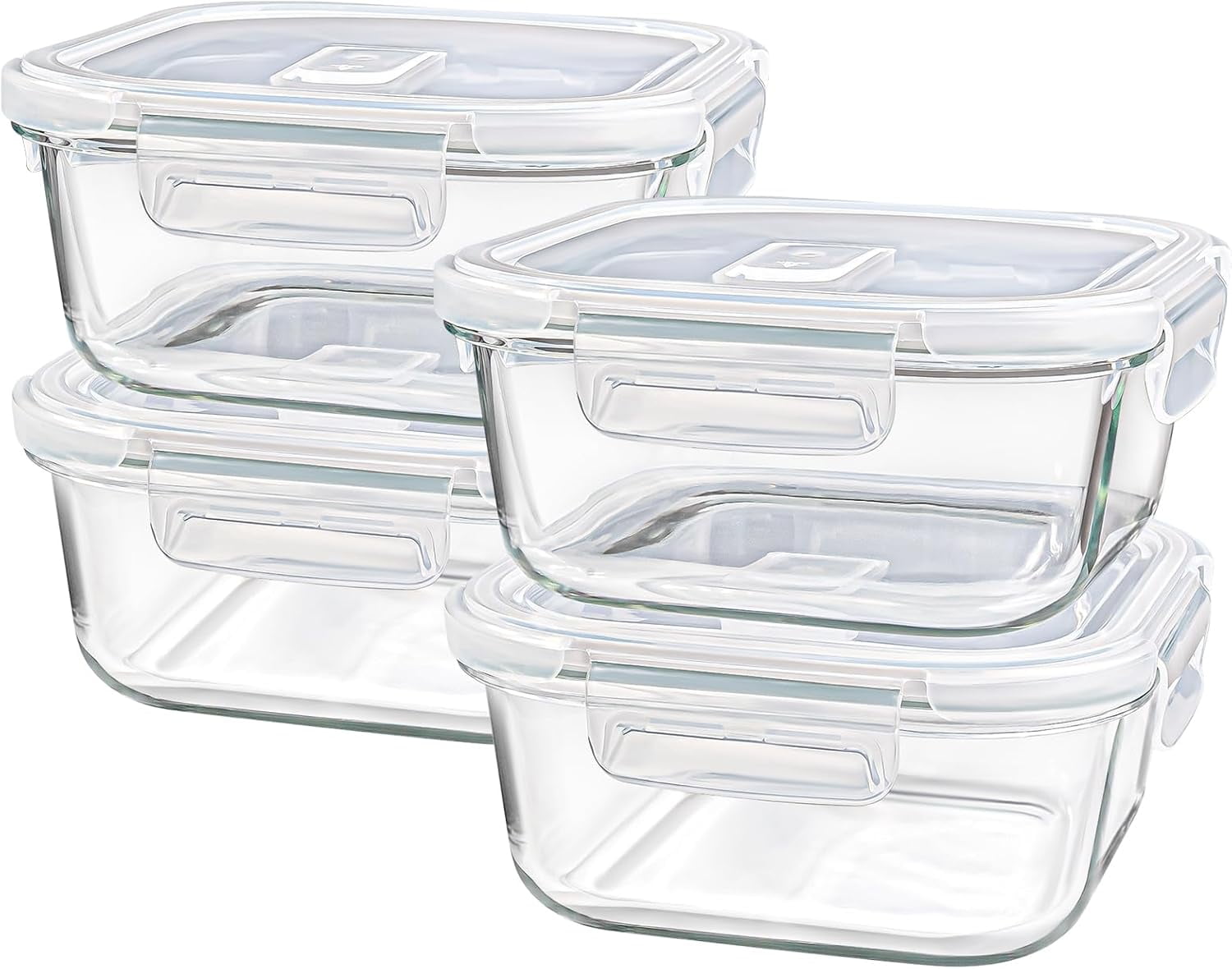 3 Cup Sandwich Containers/Box for Lunch, 24 oz Freezer Safe ...