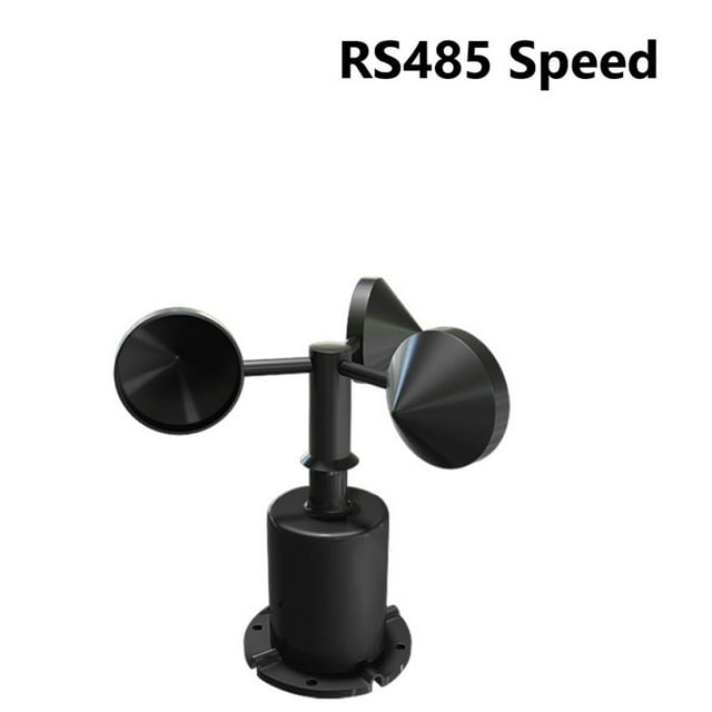 3 Cup Wind Speed Sensor Outdoor Weather Station Anemometer Output 30M/S ...