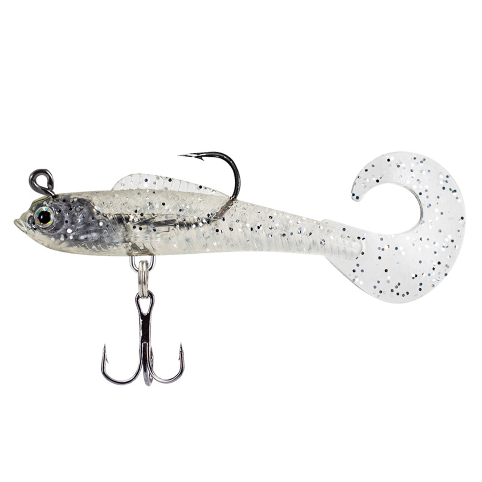 3. Curls Tail Swimbait Soft Baits with Hook, Easy Fishing Lures for ...