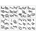 3" Cursive Alphabet Stencils by Craft Smart® - 45 designs - Walmart.com
