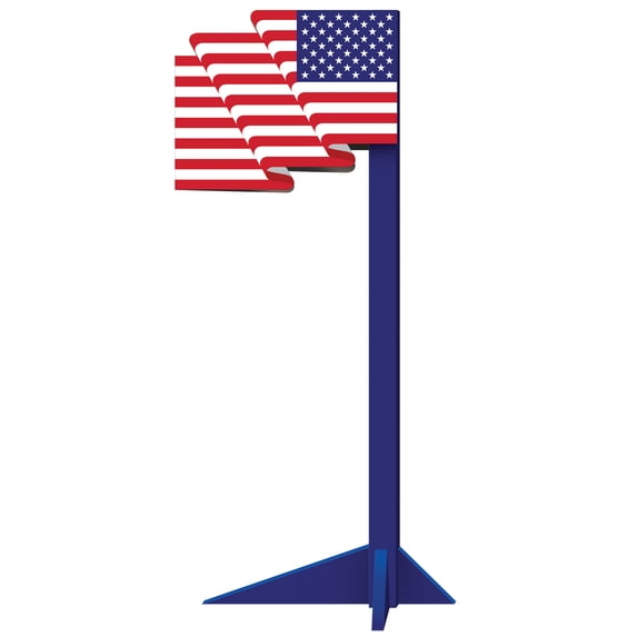 3-D American Flag Prop, 6' 7½" x 27" - Walmart.com