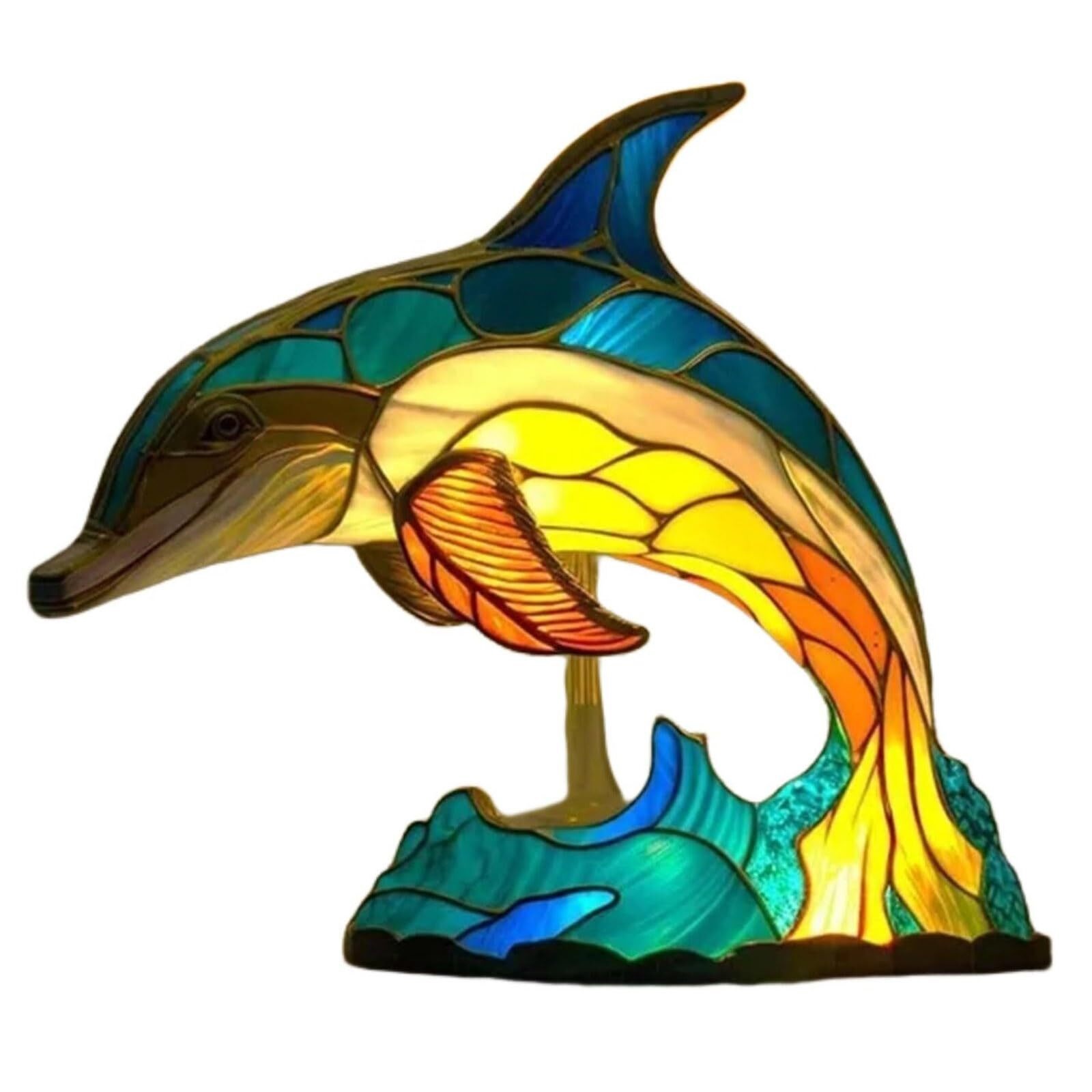 3-D Animal Lamp, Retro Stained Animal Night Light Lamp, USB Vintage ...
