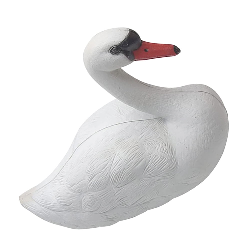 3 D Artificial Swan Fake Model Figurine Rabbit Toys Staff White ...
