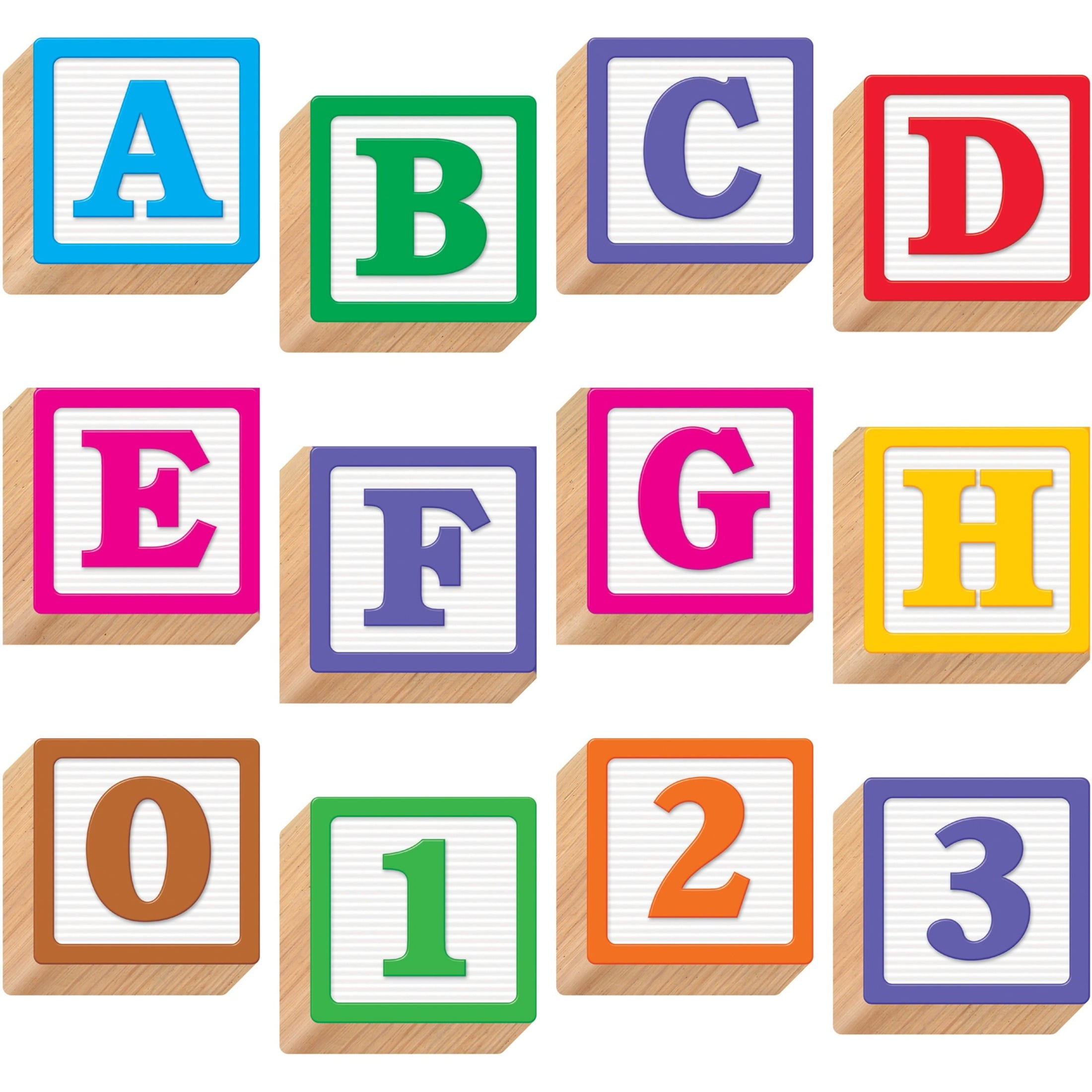 3-D Block Style 4" Letters - Walmart.com