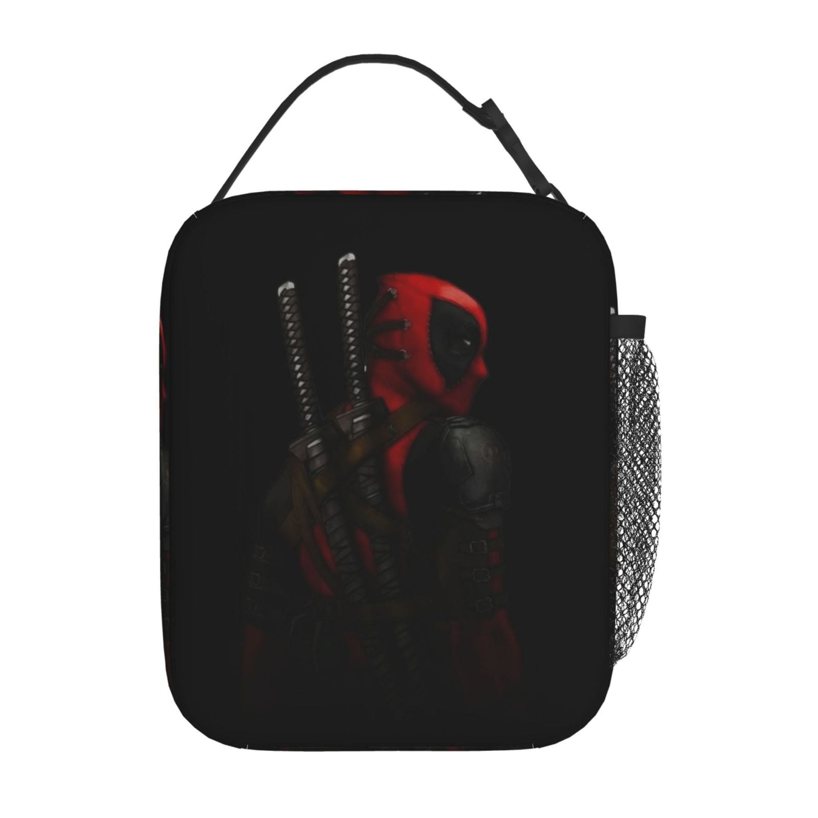 3-D Character Dual Compartment Insulated Lunch Bag Tote-Cute Deadpool ...