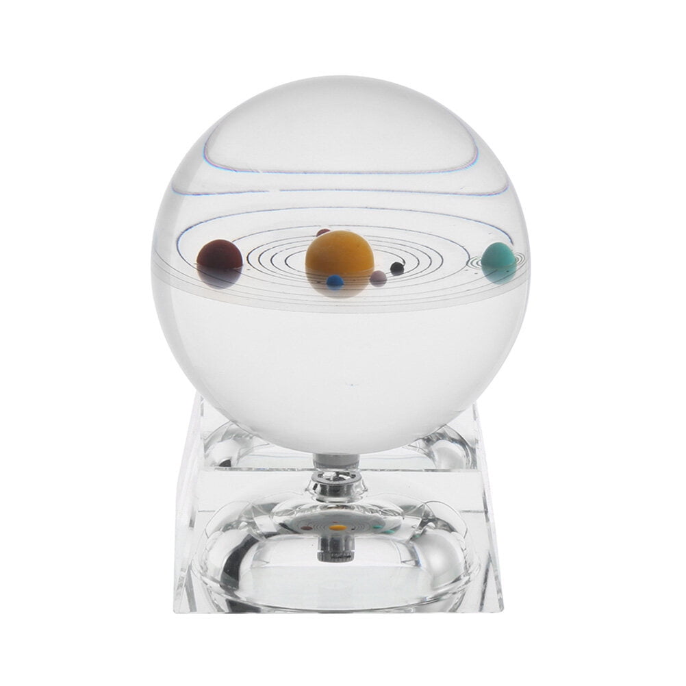 3 D Cosmic Model Engraved Glass Ball Solar System Crystal Ball ...