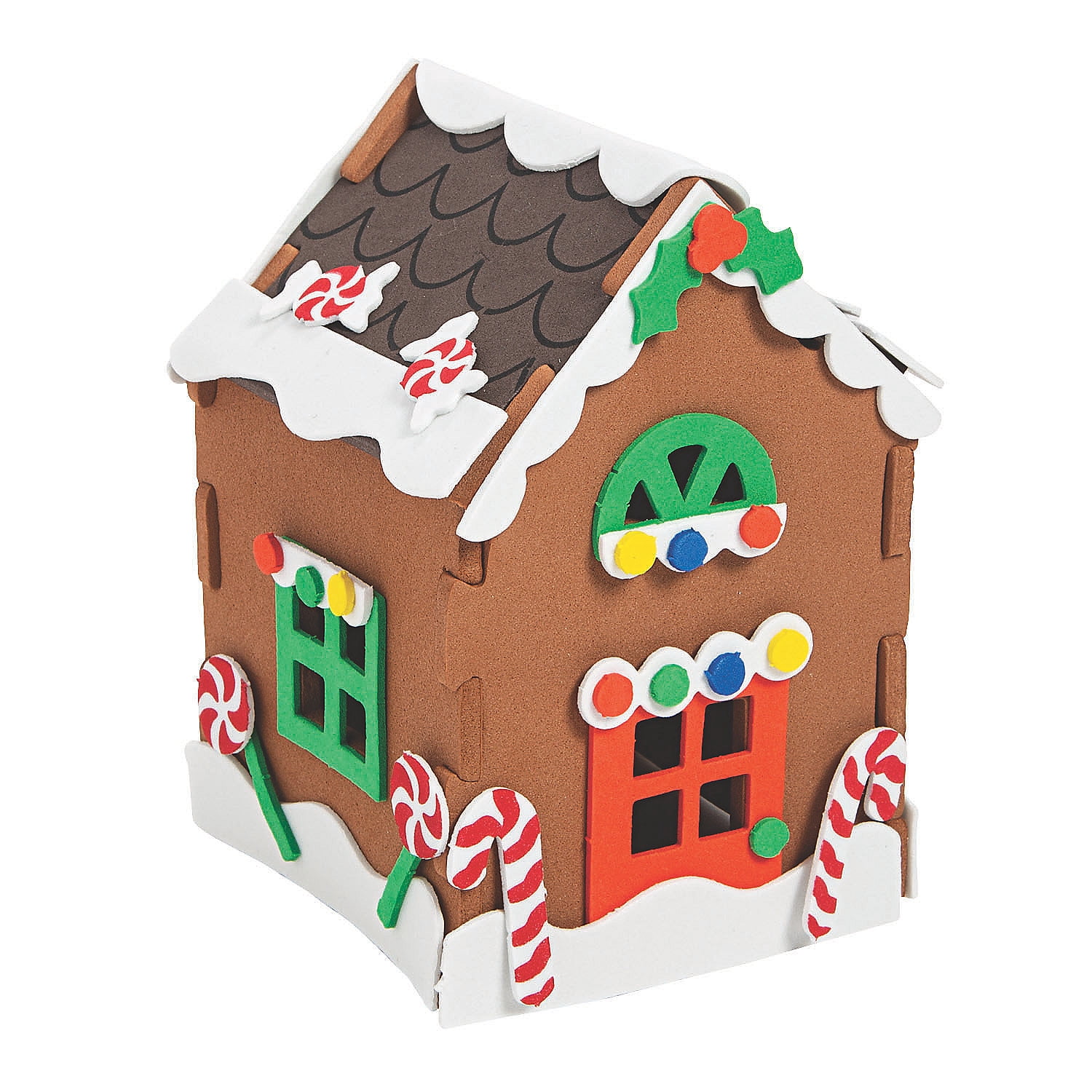 3-D Gingerbread House Craft Kit - Craft Kits - 12 Pieces - Walmart.com