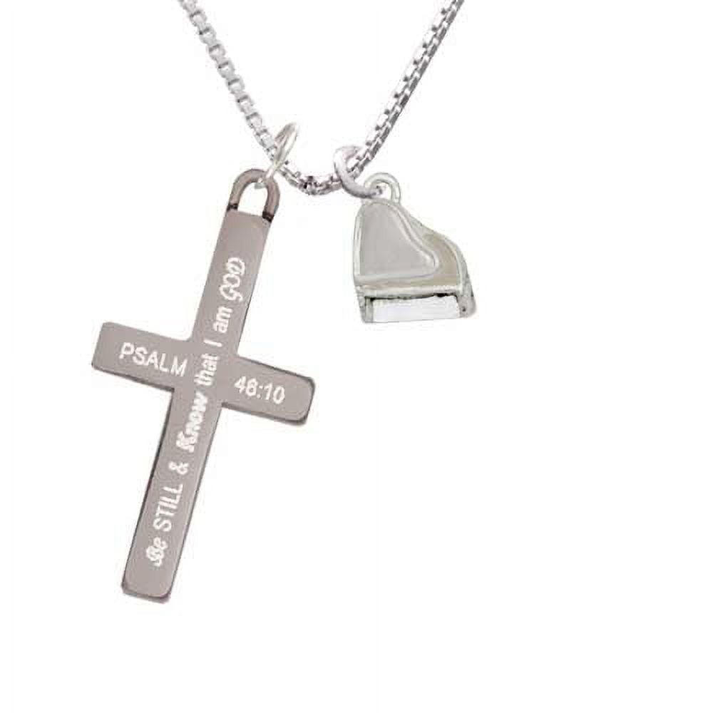 3-D Grand Piano - Be Still and Know - Cross Necklace - Walmart Business ...