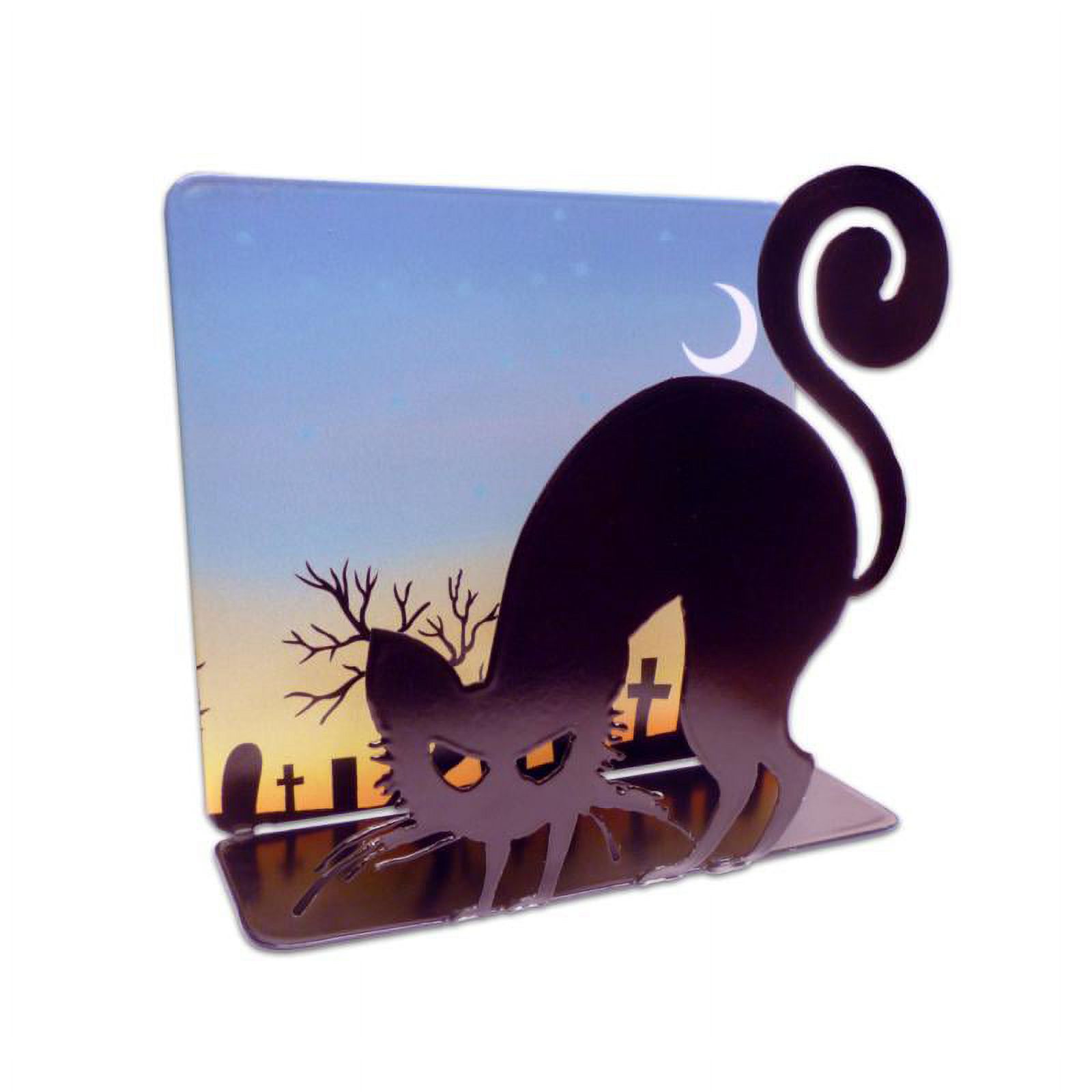 3-D Halloween Black Cat Topper Vintage Sign “Made in the USA with heavy ...