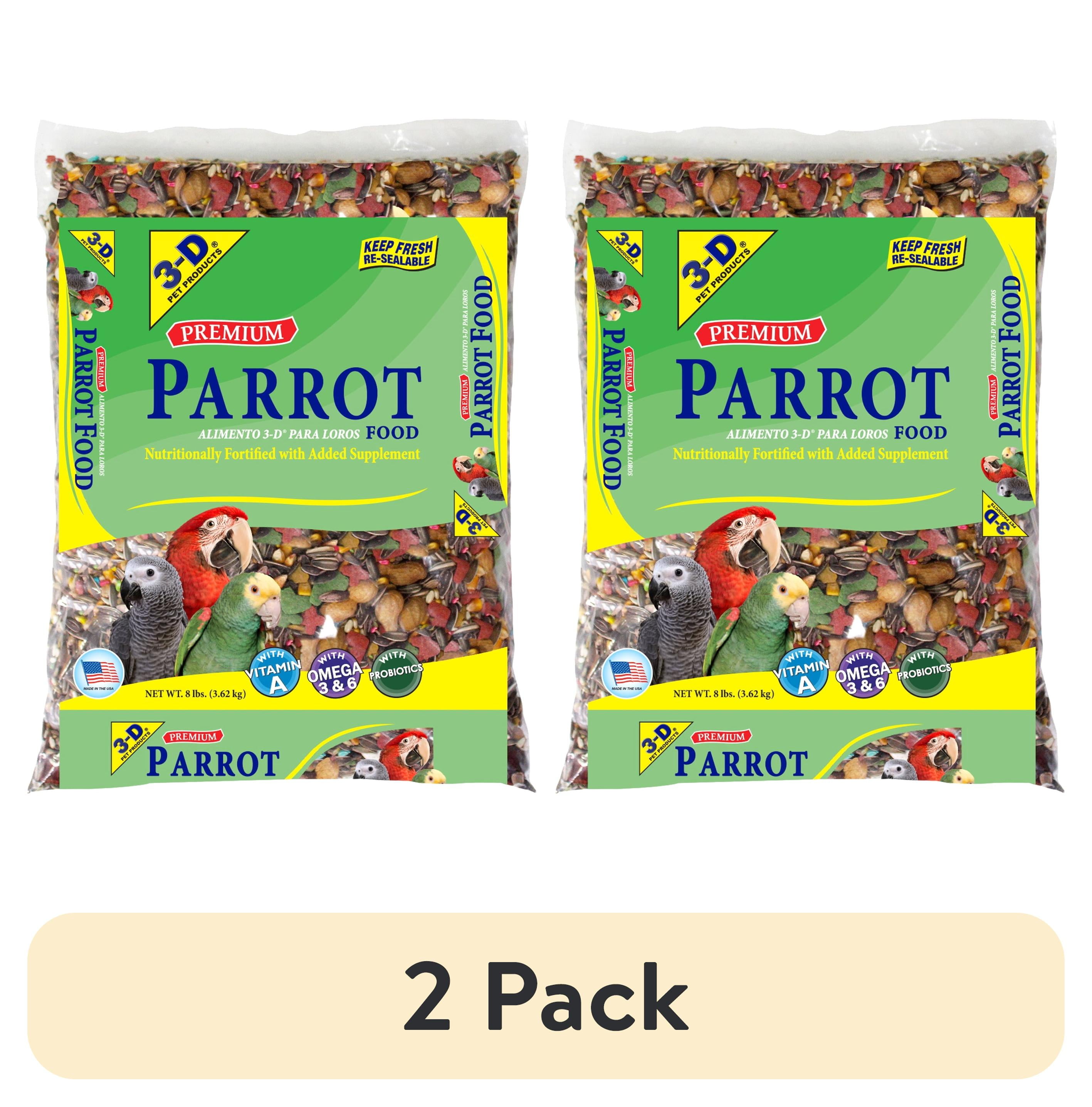 (2 pack) 3-D Pet Products Premium Parrot Bird Food Seeds, with ...