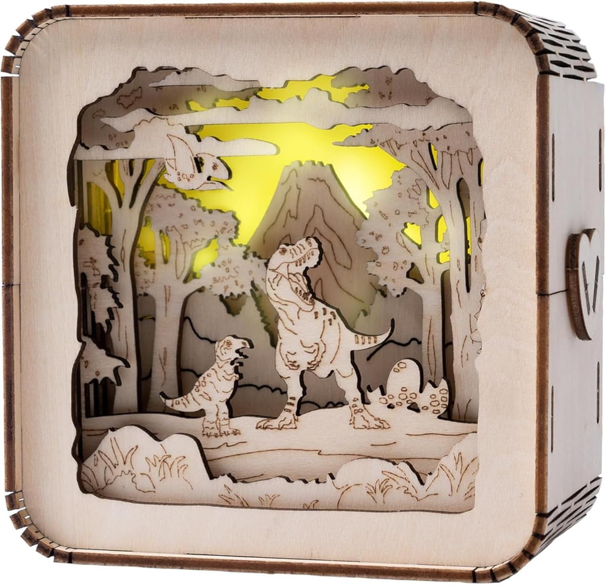 3-D Puzzle Nightlight,DIY 3D Wooden Puzzle Night Light,DIY LED Light 3D ...