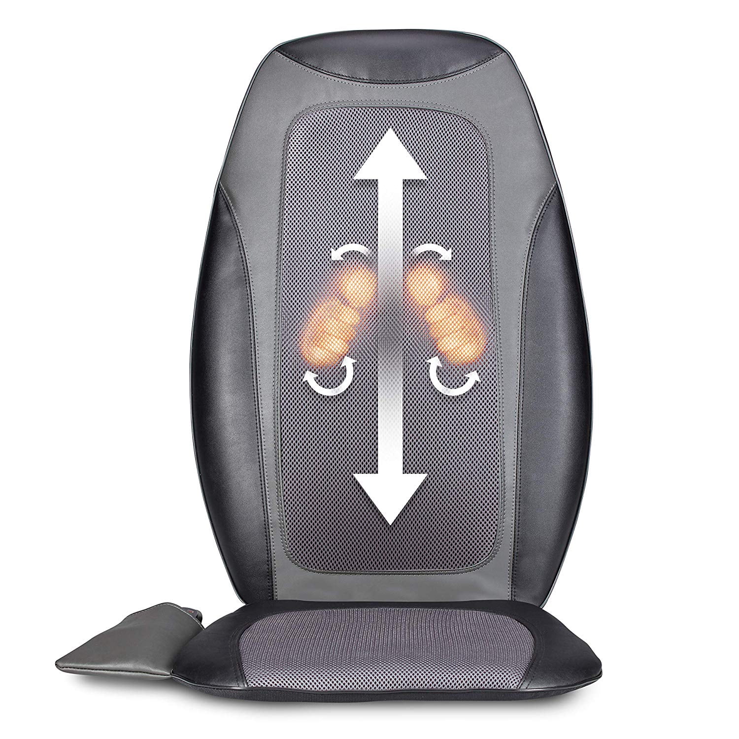 3-D Real Hands Shiatsu Back Massage Cushion, Multi-Zone with Heat and ...