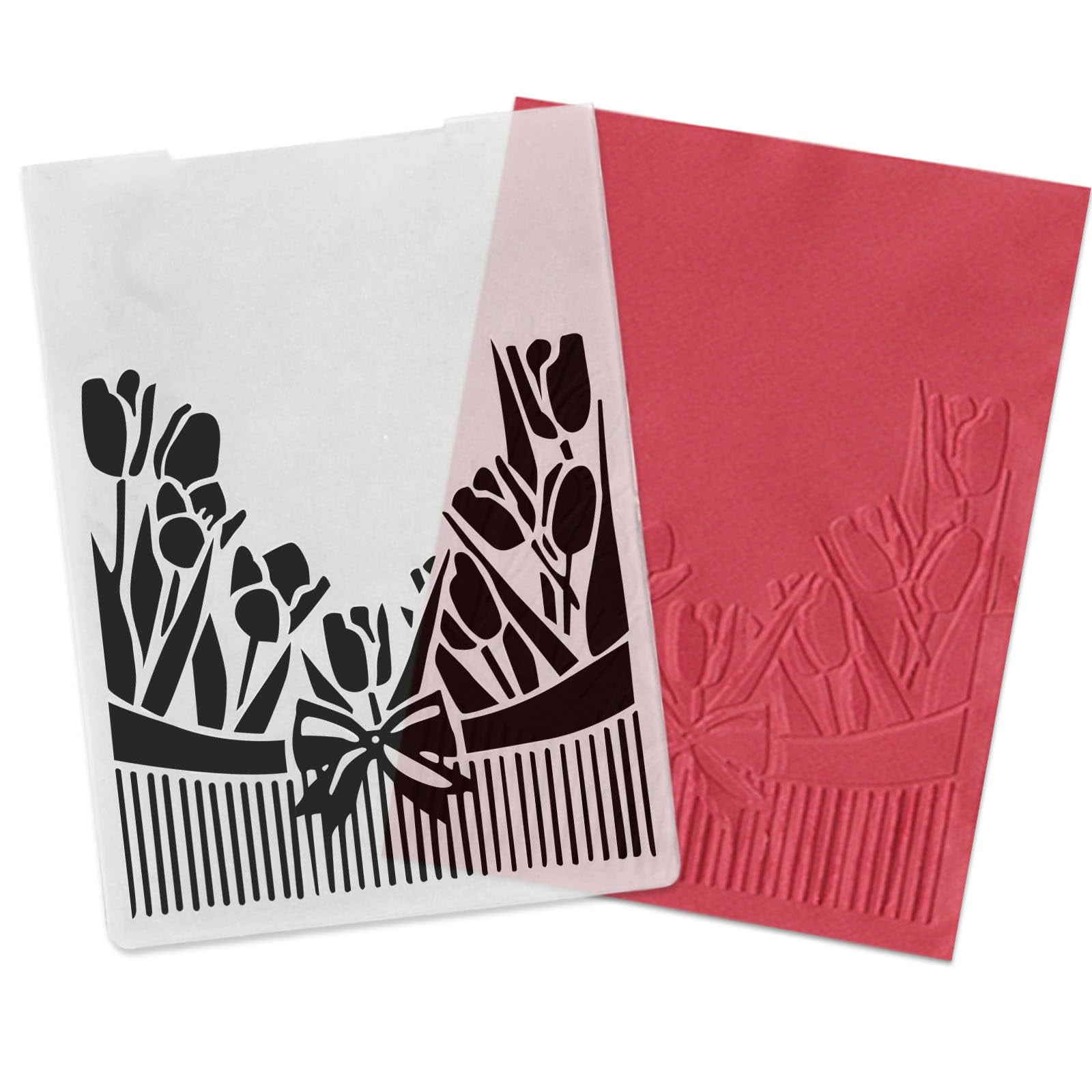 3-D Textured Impressions Background TSF6 Embossing Folder, Rose Flower ...