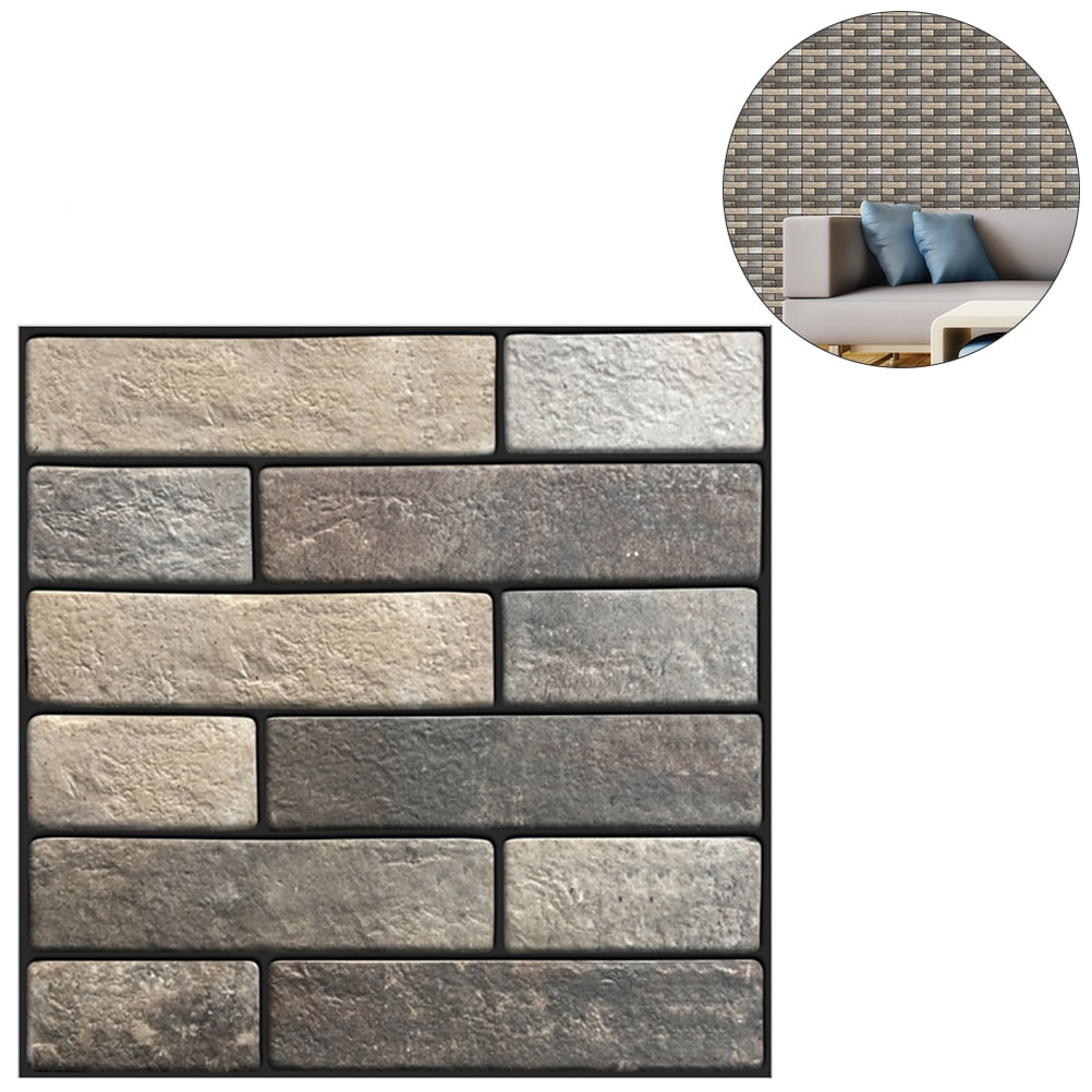 3 D Wall Tiles Removable Backsplash Adhesive Wall Tile Tile Decor ...