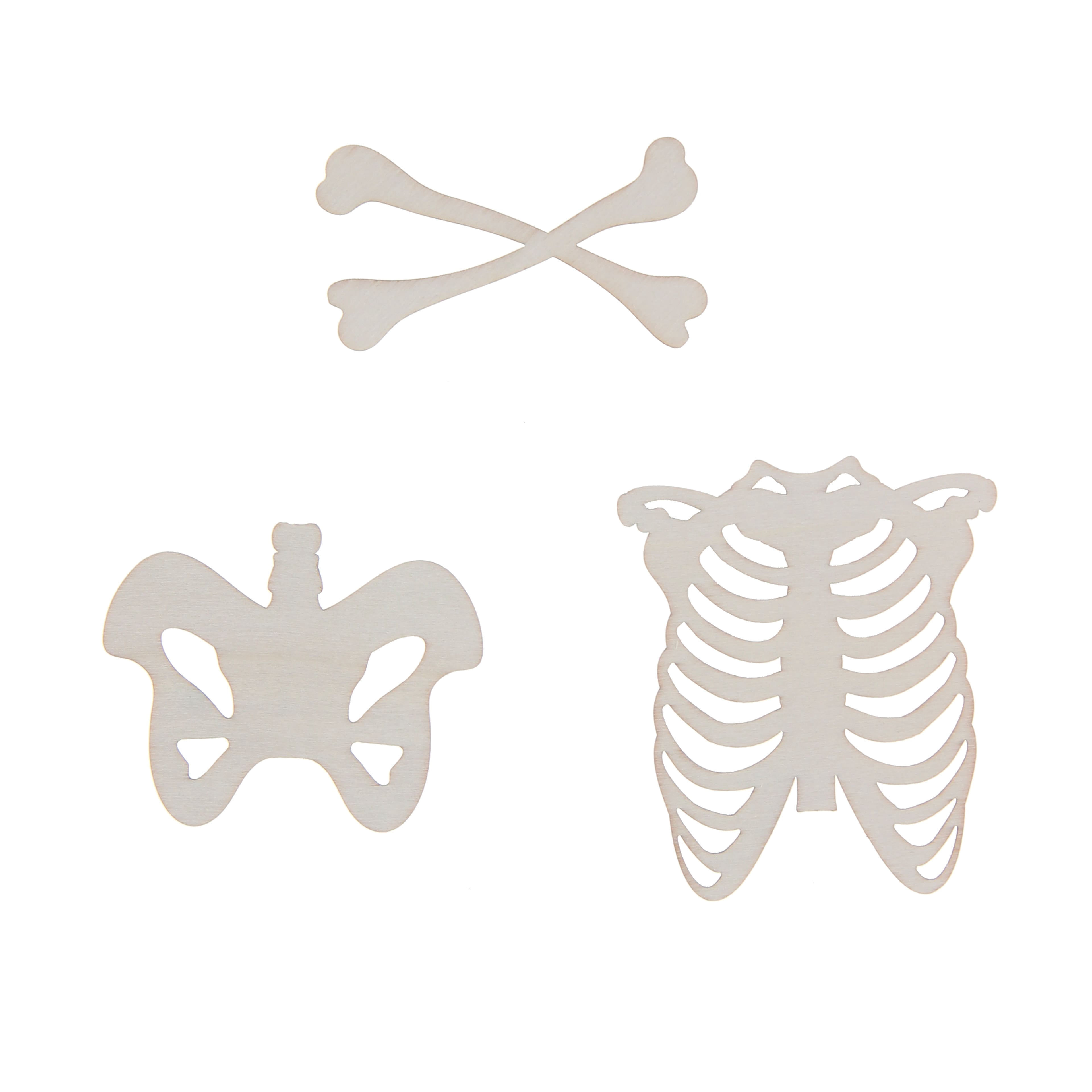 3”; DIY Skeleton Bone Shapes by Make Market®, Halloween Decorations ...