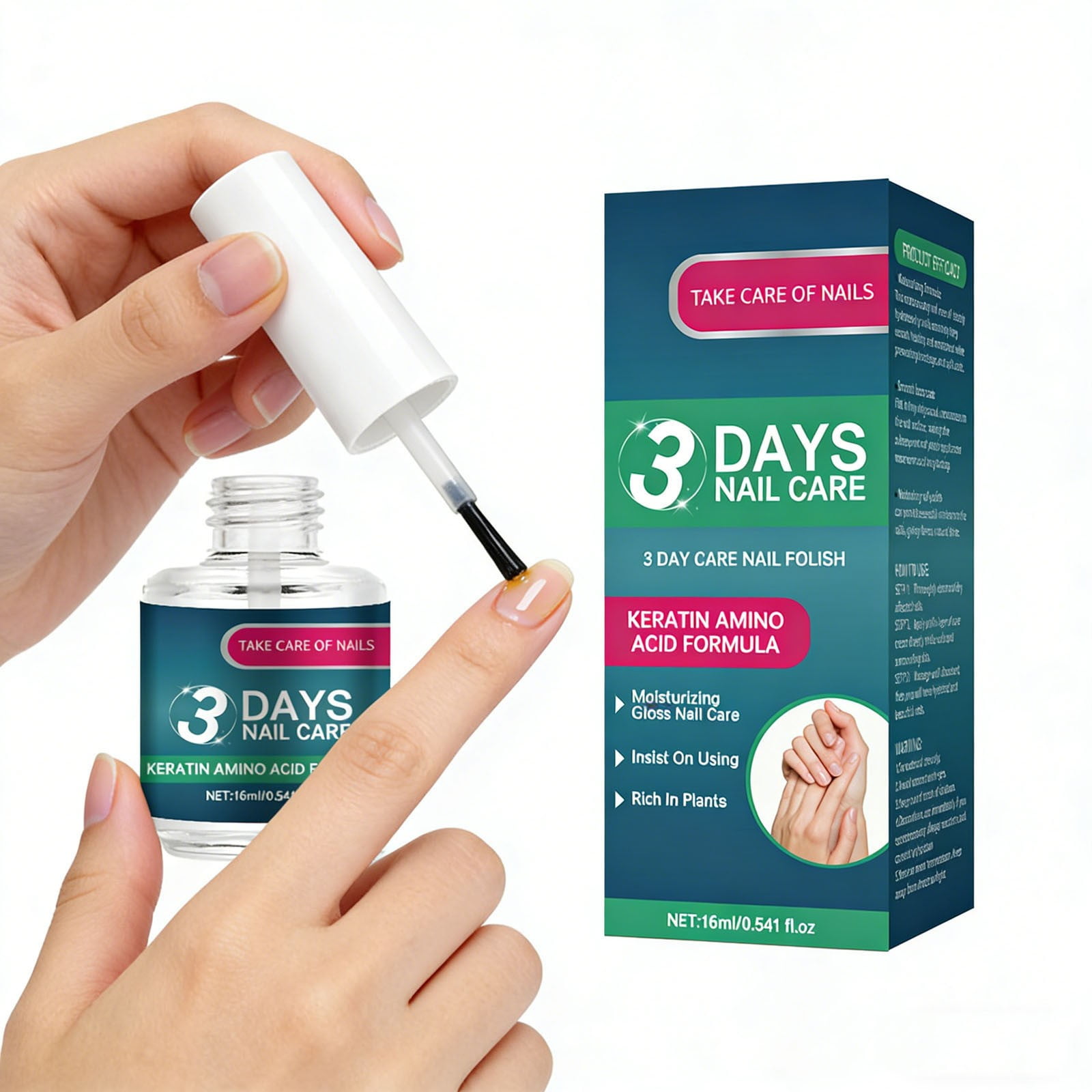 3-Day Nail Strengthener Oil with Keratin, Intensive Repair for Dry ...