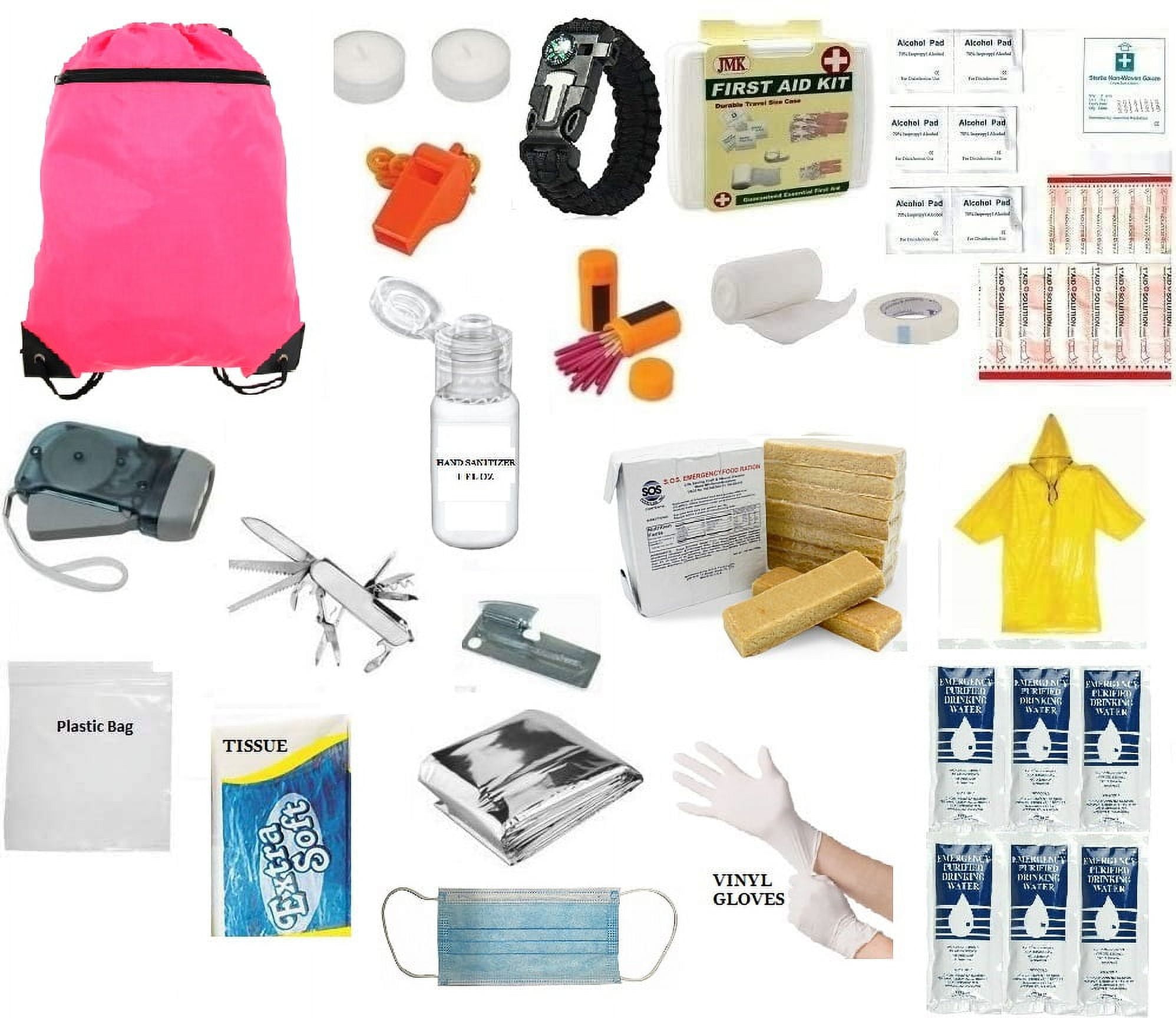 Walmart 3 Day Survival Kit with Food, Water, Blanket, Whistle ...