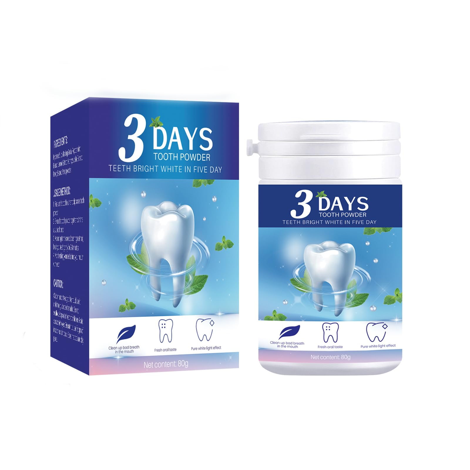 3 Days Tooth Powder STF9 Teeth Whitening Powder - Remineralizing Tooth ...