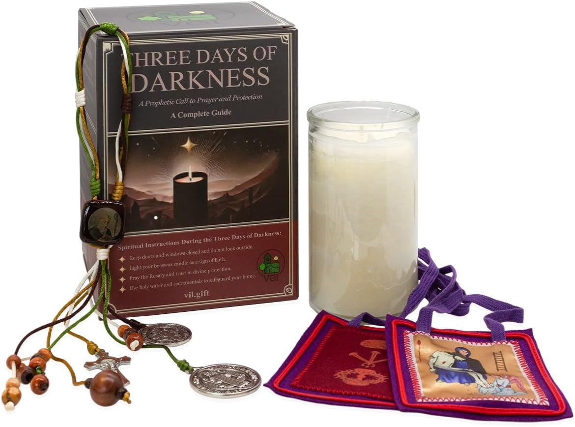 3 Days of Darkness Candle Set | 100% Beeswax Devotional Candles | 72 ...