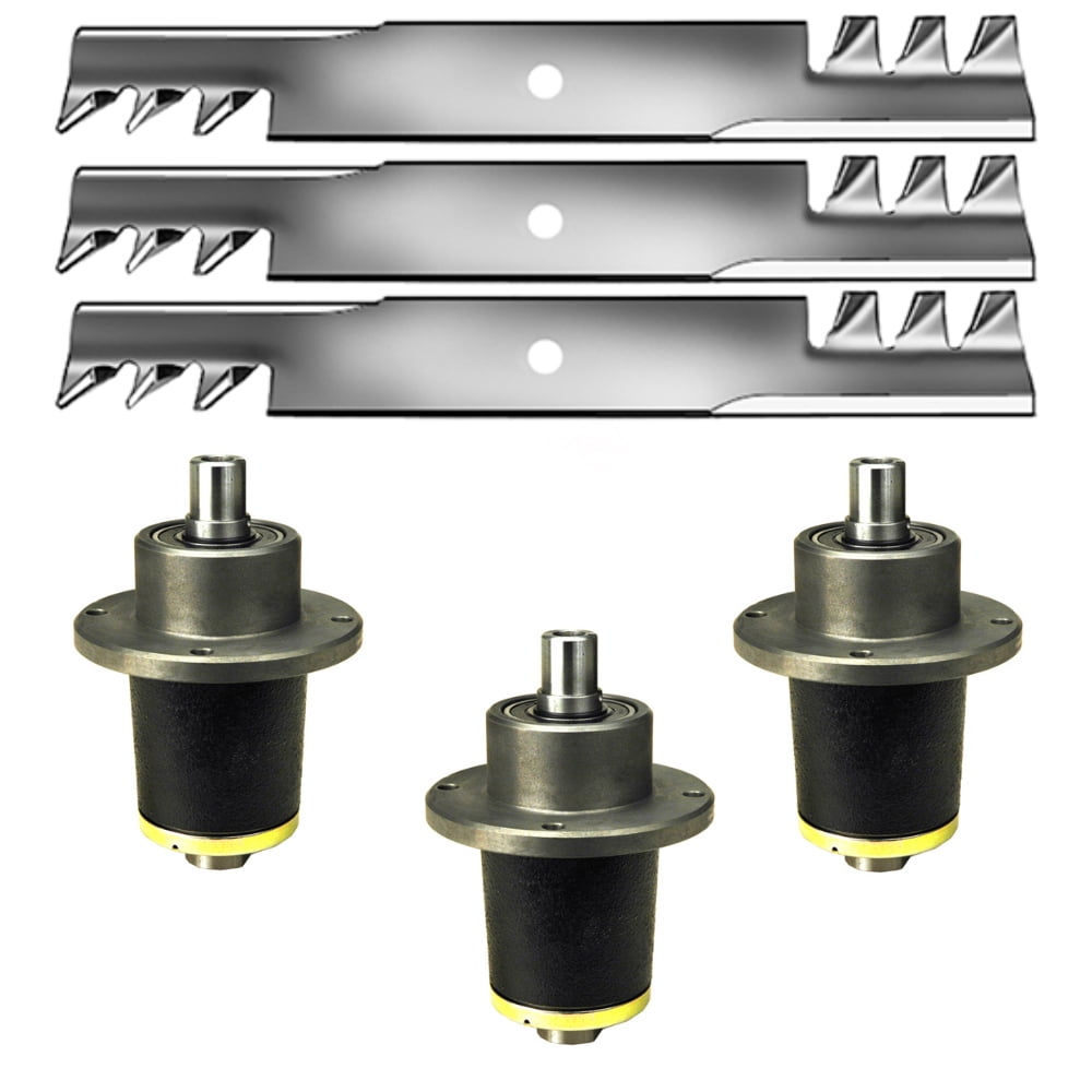 3 Deck Spindles & 60'' Mulch Blade Kit fits Bad Boy Mower ZT CZT ...