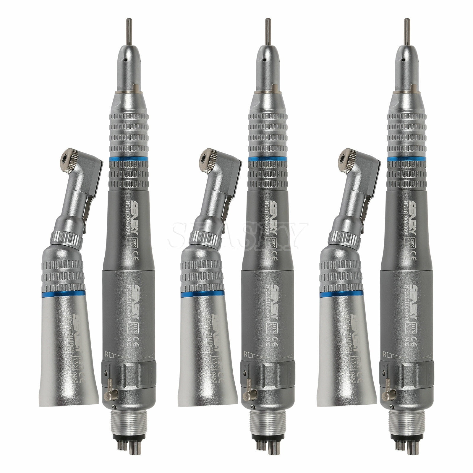 3 Dental Slow Low Speed contra angle straight Nose handpiece air Motor ...