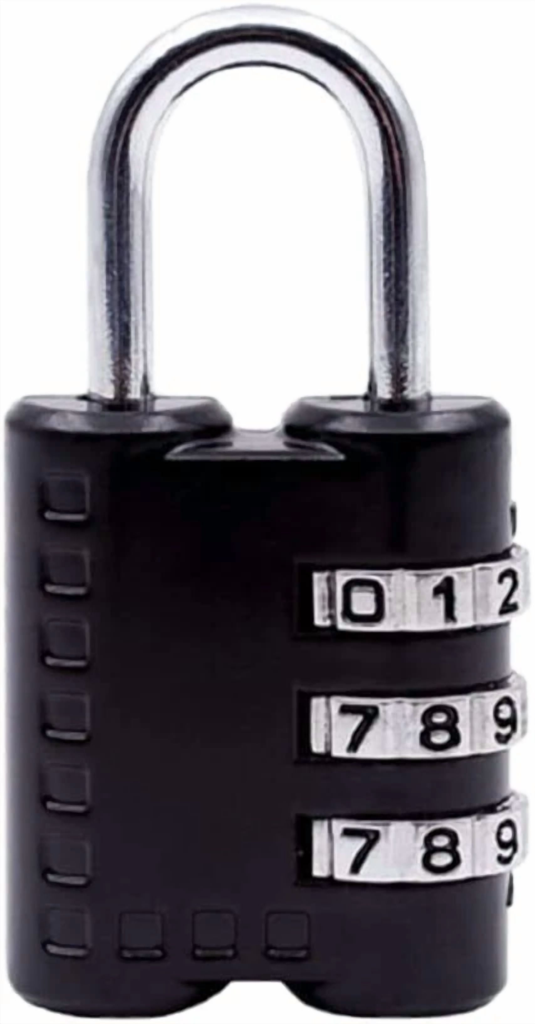 3 Dial Digit Combination Padlock Strong Padlock For Suitcases Cabinets ...