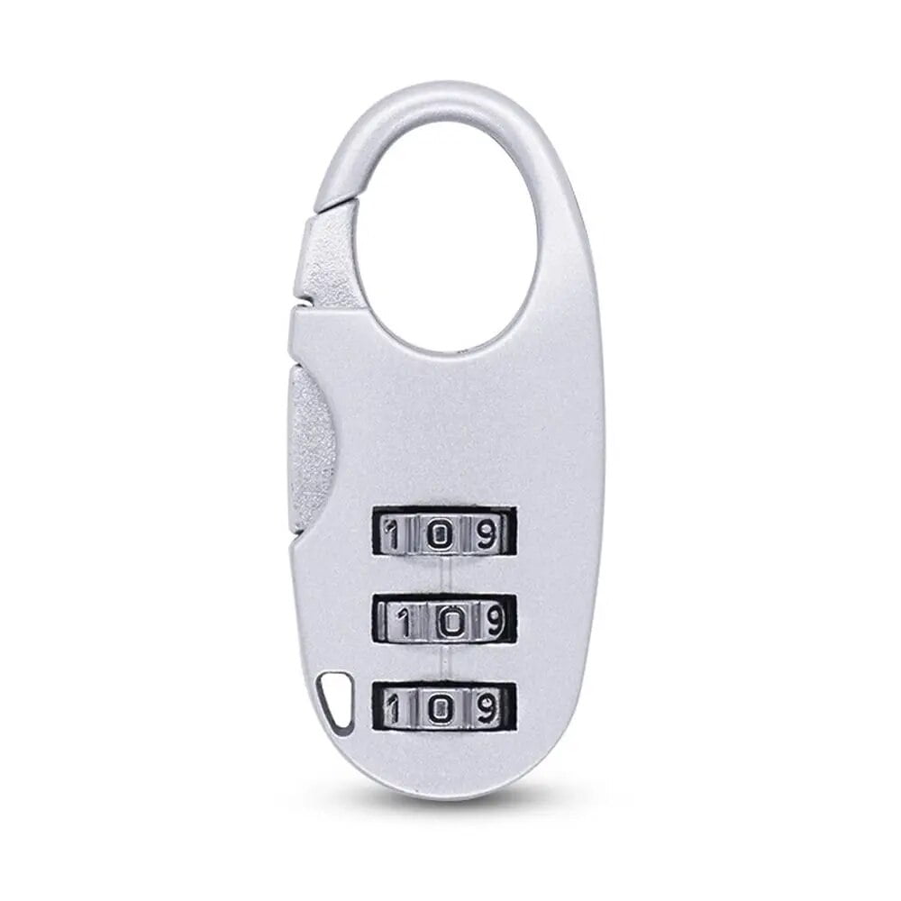 3 Dial Digit Number Combination Password Lock Travel Security Protect ...