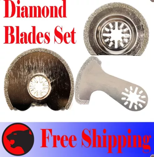 3 Diamond Cut Oscillating Multitool Blade For Bosch Multi-X Ridgid ...