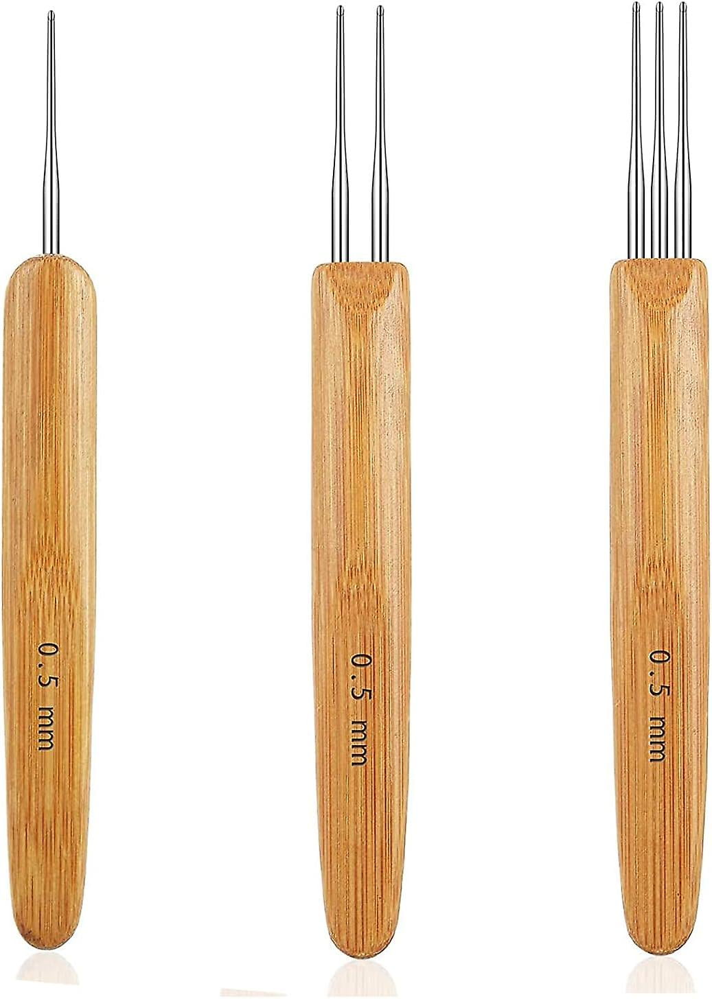 3 Different Dreadlock Crochet Hooks(1 Hook, 2 Hooks, 3 Hooks), Crochet ...