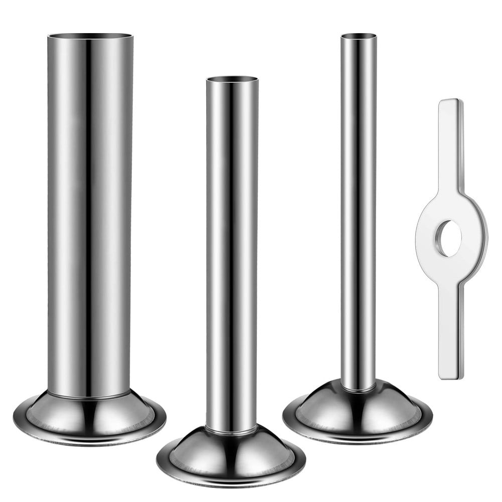 3 Different Sizes Stainless Steel Grinder Stuffer Tube with Sausage ...