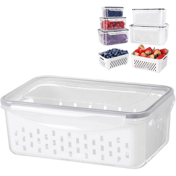 3 Different Sizes-Transparent plastic food storage box, Clear Plastic ...