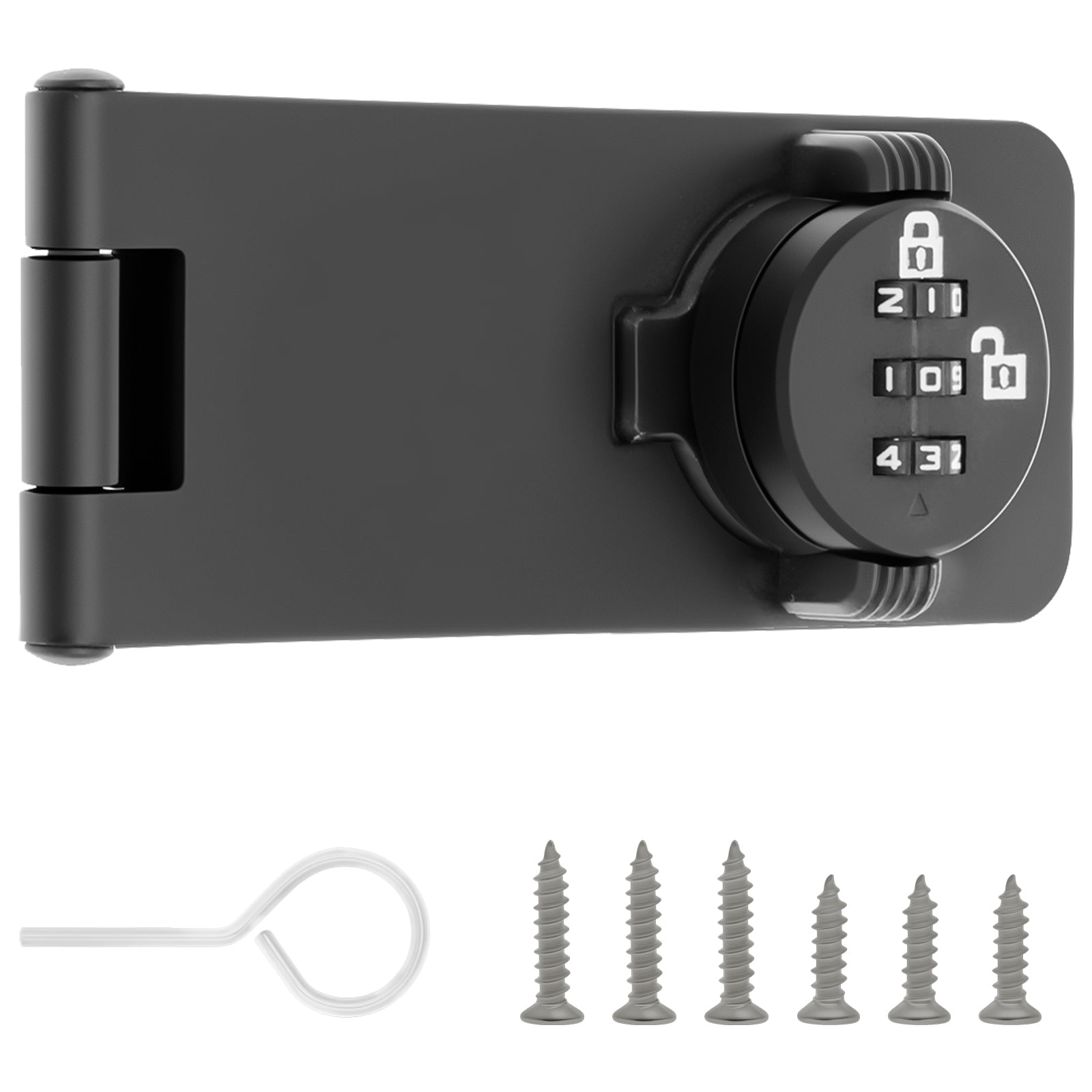 3 Digit Combination Cabinet Lock Safety Keyless Drawer Lock Zinc Alloy ...