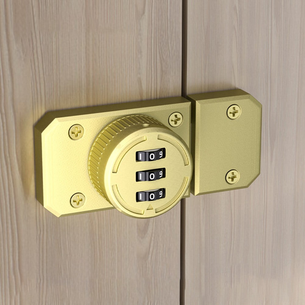 3 Digit Combination Cabinet Lock With Easy Installation And Zinc Alloy ...