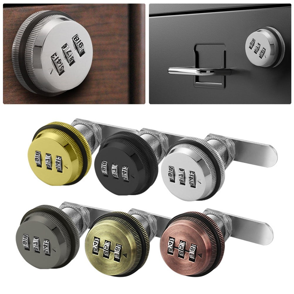 3 Digit Combination Cam Lock Keyless Password Lock Smart Cam Code Lock ...