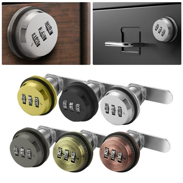 3 Digit Combination Cam Lock Keyless Password Lock Smart Cam Code Lock ...