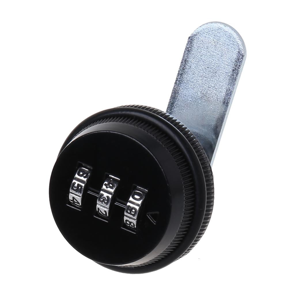 3-Digit Combination Letter Box Locks Zinc Alloy Drawer Locks Security ...