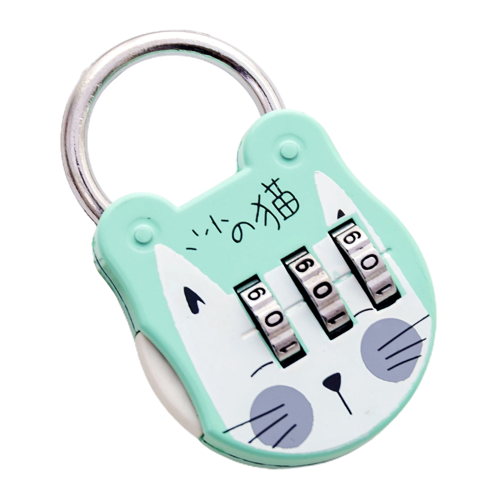 3 Digit Combinations Padlock Safe Cipher Lock Cute Cat Combination Lock ...