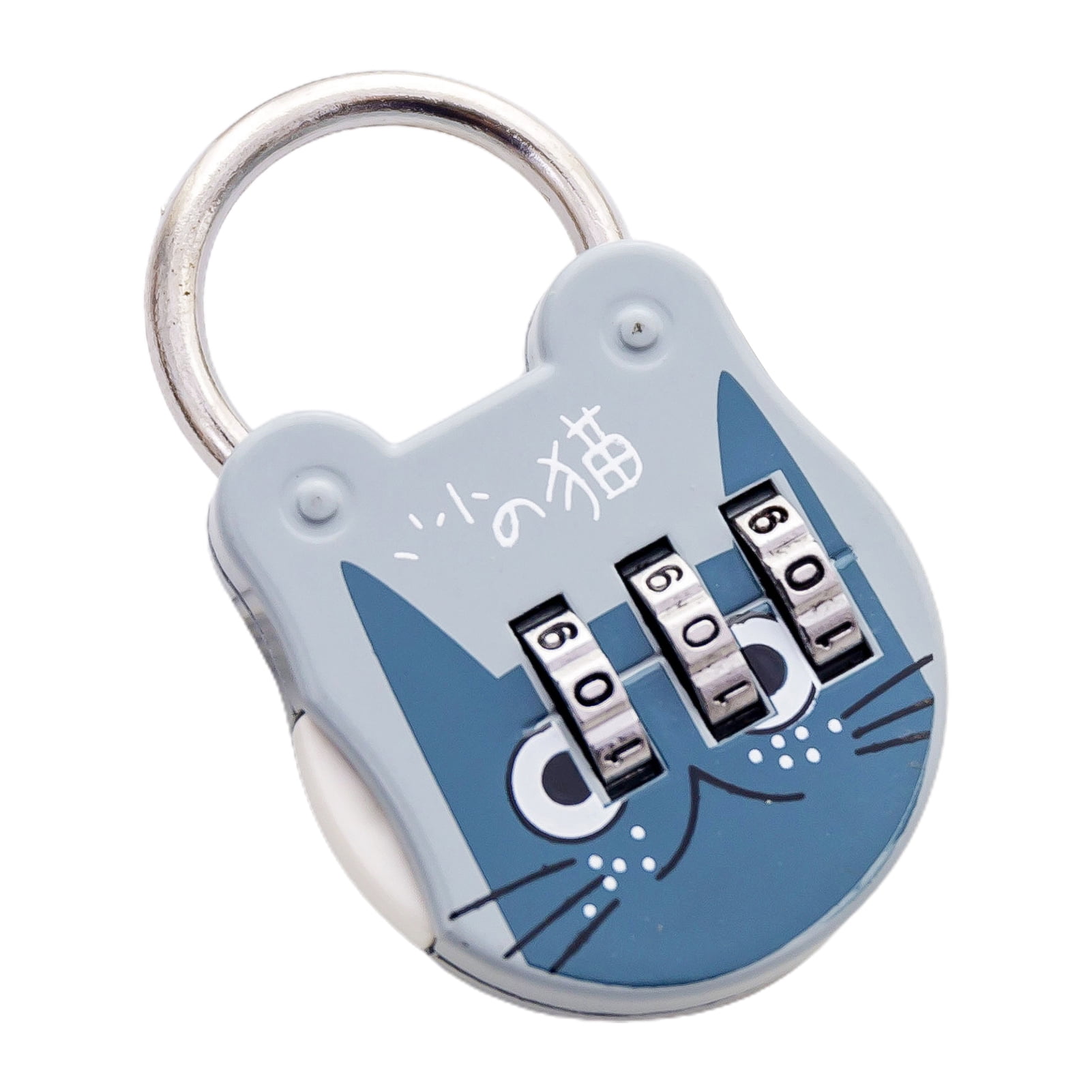 3 Digit Combinations Padlock Safe Cipher Lock Cute Cat Combination Lock Resettable Number Lock ...