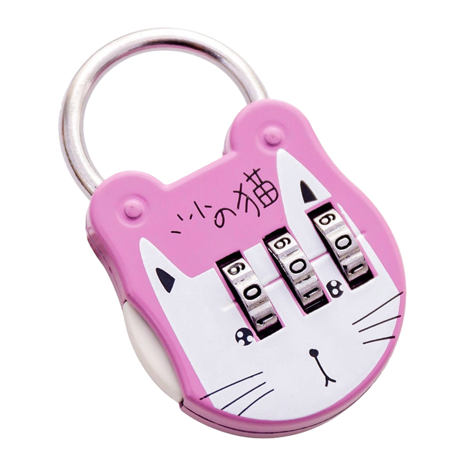 3 Digit Combinations Padlock Safe Cipher Lock Cute Cat Combination Lock ...