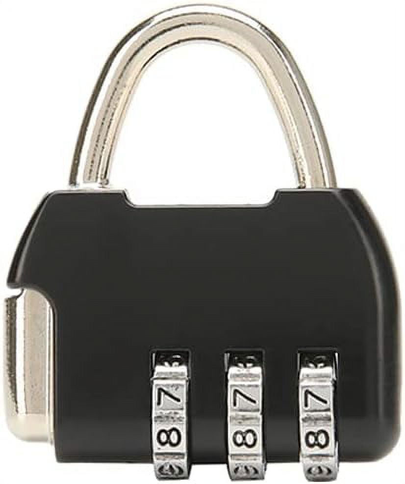 3 Digit Combinations Padlock Safe Cipher Lock Small Combination Lock Resettable Number Lock
